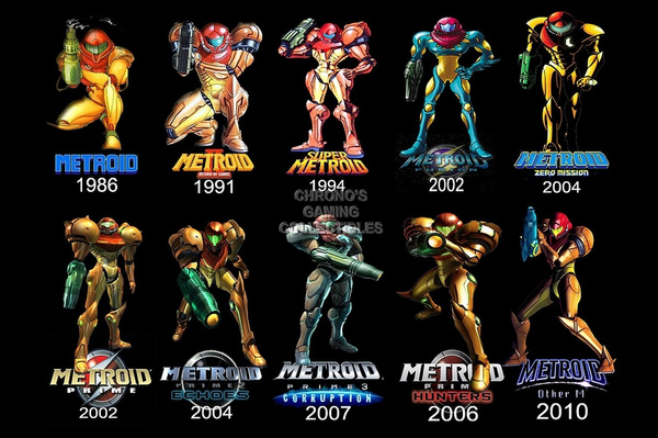 Poster - Metroid II Return of Samus Original Nintendo Gameboy Box Art ...