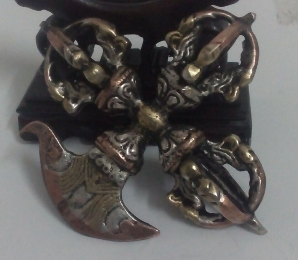 Tibet Tibetan Bronze Buddhist Ritual Tool Vajra Doorje Amulet | Wish