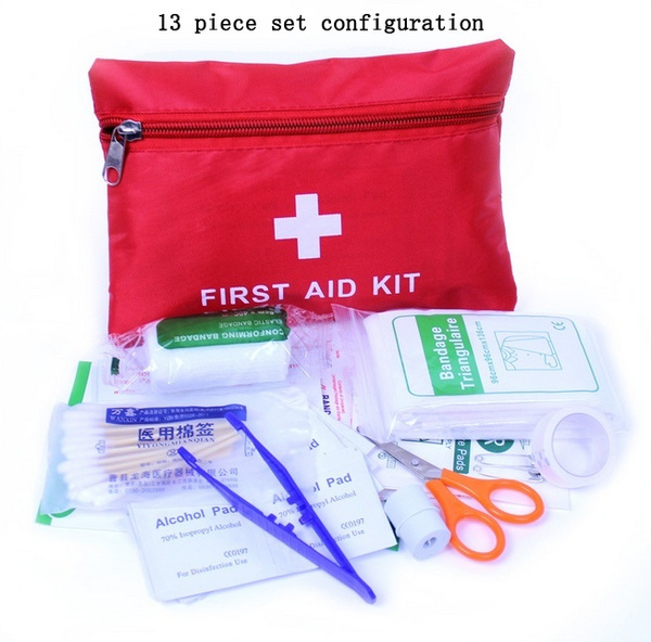 13 piece set configuration Portable Outdoor First-aid Household First ...