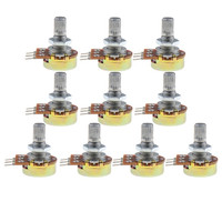 10Pcs WH148 Type B10K Ohm Linear Taper Rotary Potentiometer Panel Pot 3 ...