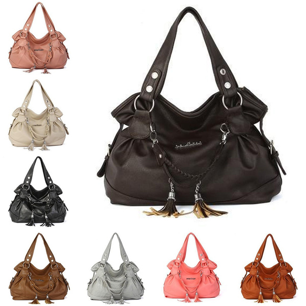 Women Handbag Shoulder Bags Tote Purse Soft Faux Leather Messenger Hobo ...