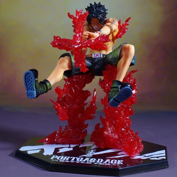 5.5" 14cm Boxed Anime One Piece Figurines Model Toys Fire Fist Ace ...