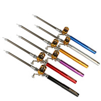 Portable Pocket Telescopic Mini Fishing Pole Aluminum Alloy Pen Shape ...
