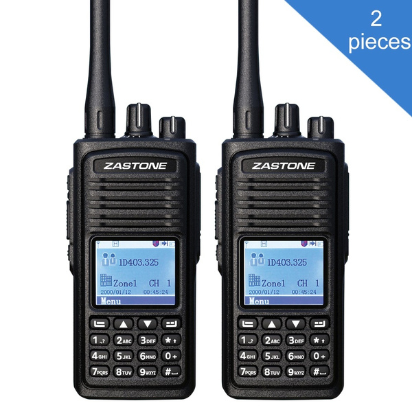 2Pcs DMR Two Way Radio Set Zastone D900 UHF 400-470MHz Handheld Walkie ...