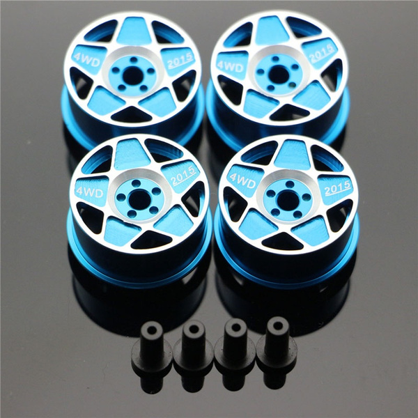 Aluminum Colored Large Diameter Solid Five-star Wheels For Tamiya MINI ...