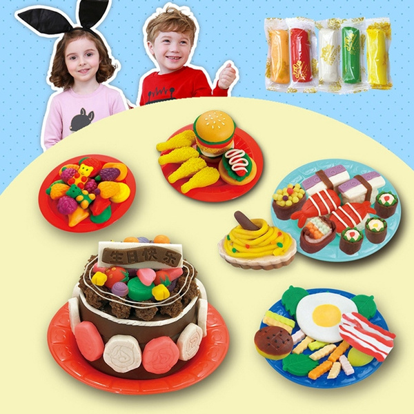 Kids Play Dough Mold Set Clay Doh Molding Tool Complete DIY Moulding ...
