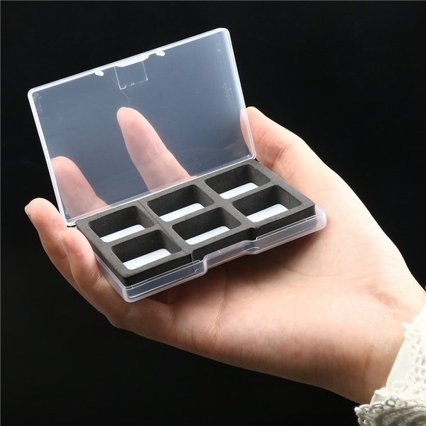 Maxcatch 3 Pieces 6 Magnet Compartments Small Clear Slim Hook Box Fly ...