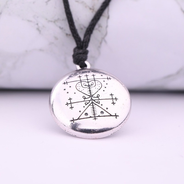 Tibetan Maman Brigitte Voodoo Loa Veve Pendant Talisman Wealth Amulet ...