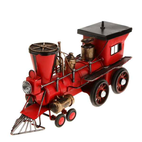 Decorative Red Metal Steam Locomotive Train Tender Car | Wish