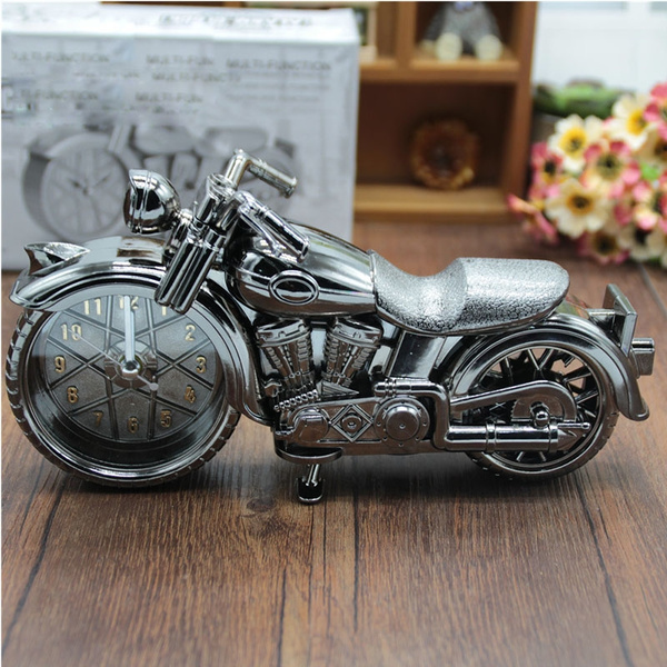 Motorcycle Motorbike Pattern Alarm Clock Creative Home Birthday Gift ... Motorcycle Motorbike Pattern Alarm Clock Creative Home Birthday Gift ...