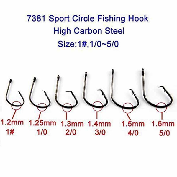 150pcs 7381 2X Strong Offset Octopus Hook Sport Circle Hooks High ...