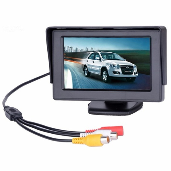 TFT LCD Car Monitor Sun Shield 4.3 Inch Screen For Rear View Camera DVD ...