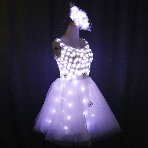 New Arrival Bride Light Up Luminous Clothes LED Costume Ballet Tutu Led ...