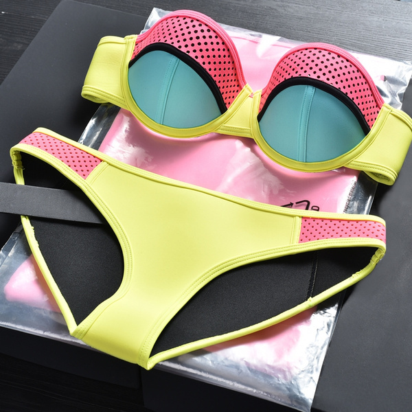 High Quality Swimsuit Fashion Sexy Summer Fruit Color Sand Beach Bikini ...