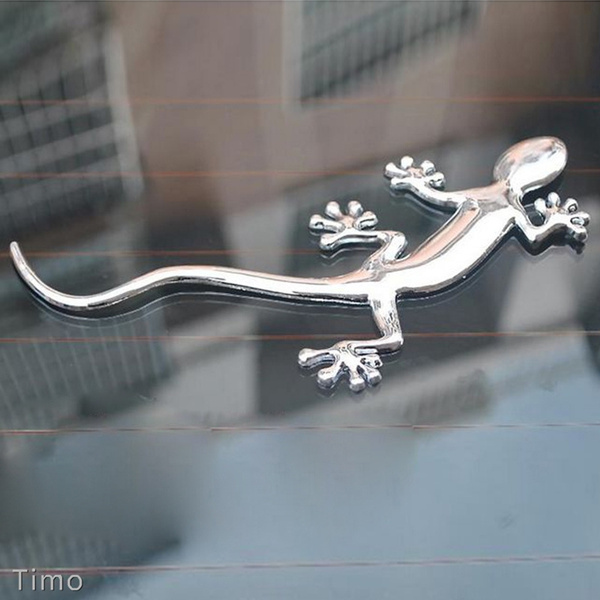 3D Car Sticker Window Gecko Gekko Lizard Emblem Chrome PVC Sticker | Wish