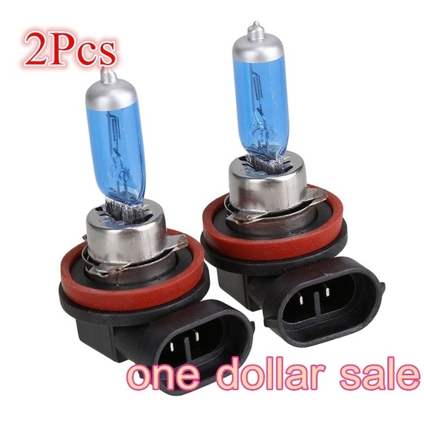 2Pcs Arrival H11 White Fog Halogen Xenon Bulb 100W Car Headlight Lamp ...