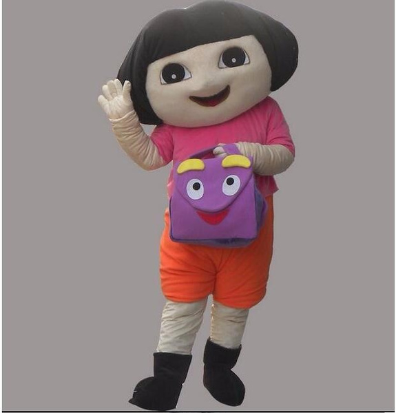 Dora The Explorer Adult Costume Love Expeditionary Dora Mascot Costume ...