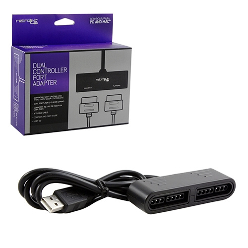 NEW PC Dual SNES Controller Converter to USB Adapter RetroLink 2 Ports | Wish