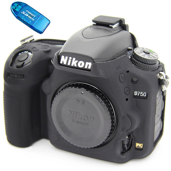 First2savv XJPT-D750GJ-01G10 black Rubber Camera Case Bag full cover ...