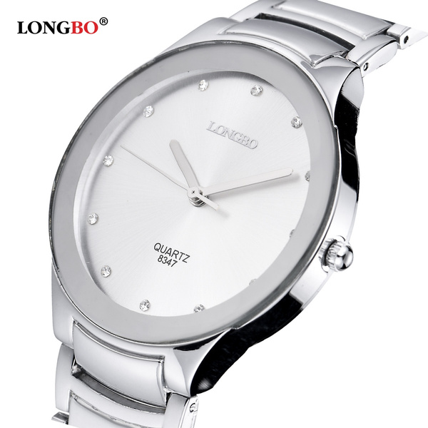 LONGBO Fashion Couple Alloy Belt Sport Business Quartz Watch ...