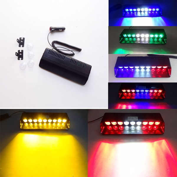 Windshield Car Led Strobe Light Beacon Lamp 9 LED Warning Security ...