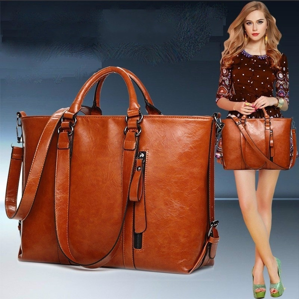 2018 Fashion PU Tote Women Leather Handbags Messenger Shoulder Bags | Wish