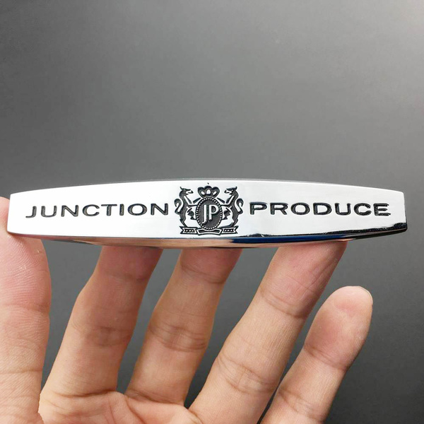 2pcs Luxury Metal JP Junction Produce Side Emblem Car VIP Badge Decal ...