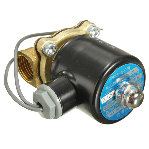 12V 1/2" Electric Solenoid Water Air Valve Gas 4 Train Horn Solid Coil ...