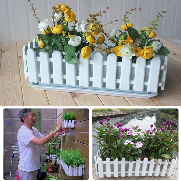 Plastic Flower Pots Hanging Garden Basket Plant Planter Home Decor | Wish