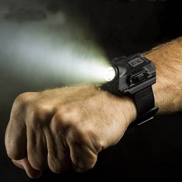 Watch Flash Light Led watch Flashlight LED Wristlight Rechargeable ...