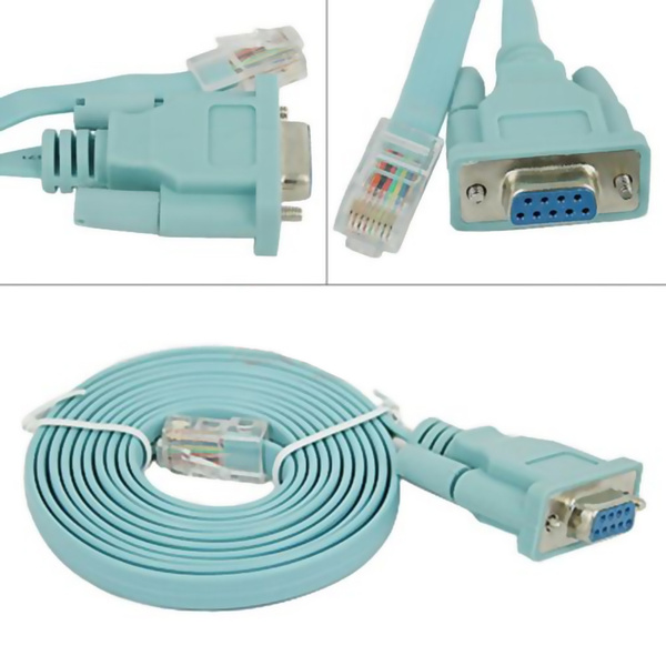 RS232 DB9 To RJ45 Adapter Cable POS Terminal Printers Console Serial ...