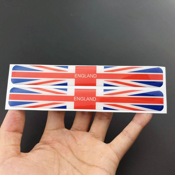England UK Flag Car Anti-Collision View Mirror Trim Guard Emblem Decal ...