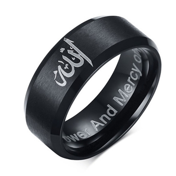 Religious Jewelry 316L Stainless Titanium Steel Muslim Allah Shahada ...