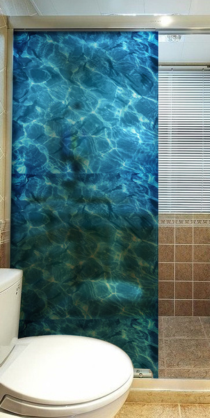 Water Ripple Window Glass Sticker Decal Film Privacy Home Bathroom ...