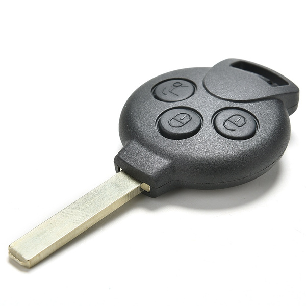 Uncut Keyless Remote Control Key Fob 3 BTN 434MHz for Smart Fortwo 451 ...