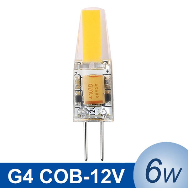 Mini COB LED G4 Lamp 6W G4 LED Light DC/AC12V LED Bulb Dimmable 360 ...