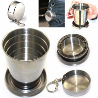 Stainless Steel Portable Travel Camping Cups Folding Cup Telescopic ...