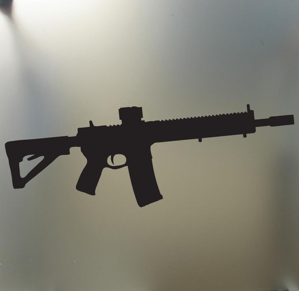 M-16 AR15 M16 AR-15 Sticker Funny JDM Drift car window tactical gear ...