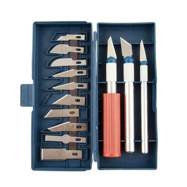 Multifunctional Hobby Knife Razor Blade Set Kit W/ Case Cutter Tool ...