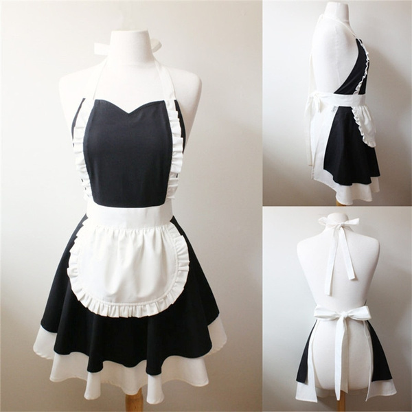 Vintage Ruffle Women Maid Apron | Wish