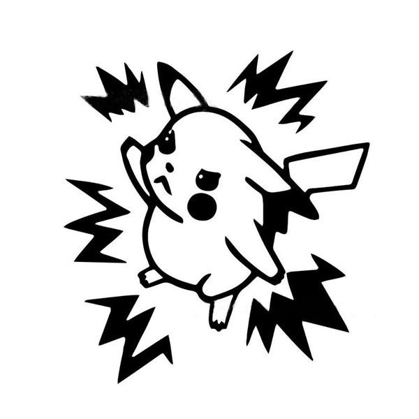 Pikachu Pokemon Reflective Car Decal Sticker Window Decal | Wish