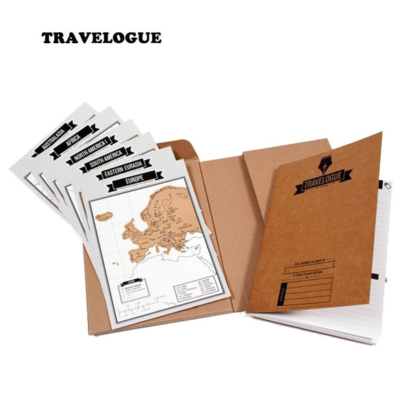 Travelogue MINI Travel Scratch Map World Map (8 MINI scratch Maps) | Wish