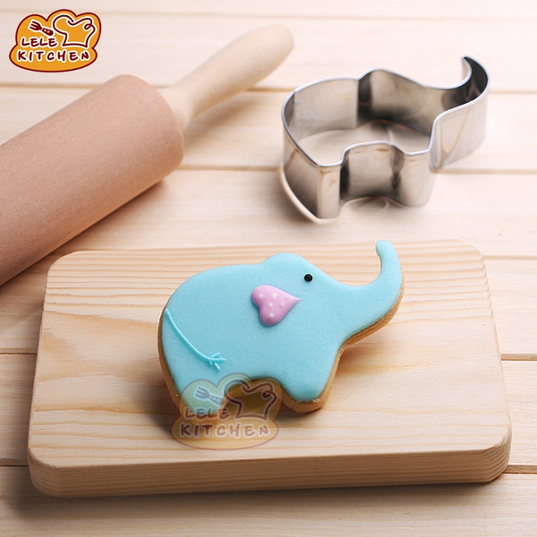 Cute Elephant Biscuit Cookie Fondant Pastry Mold Cake Cutter Decorating ...
