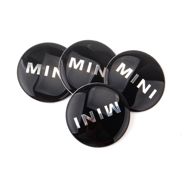 New 4x 52mm Mini Logo car Wheel Center Hub Cap Emblem Badge Sticker Fit ...