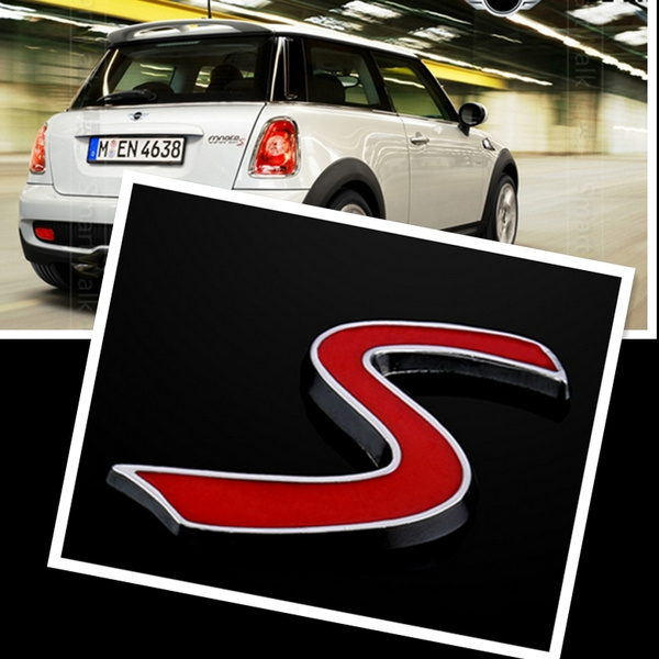 1pcs Metal Chrome Mini Cooper S Sport Car Badge Emblem Sticker 3D Car ...