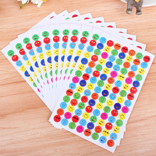 10 Set/540Pcs Smiley Faces Reward Stickers School Teacher Parent ...