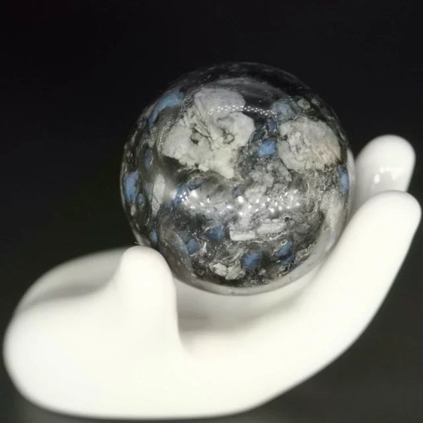 40MM Natural Ball Texas Llanite Blue Opal Crystal Reiki Healing Feng ...