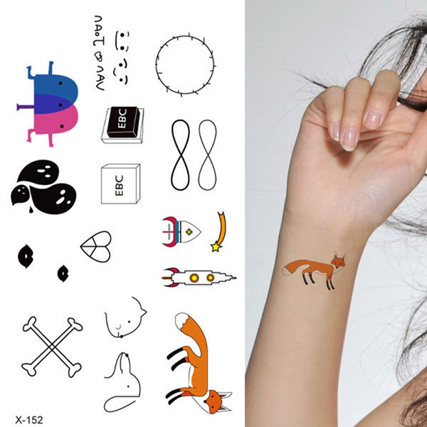 Cute Sex Fake Tatto Waterproof Temporary Tattoo Sticker For Body Art