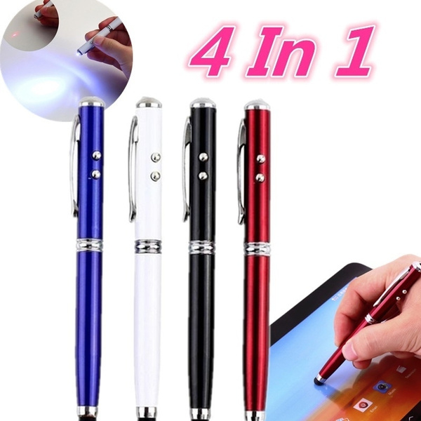 4 in 1 1Pc Capacitive Touch Stylus Ball Pen Laser Pointer Led Light For ...