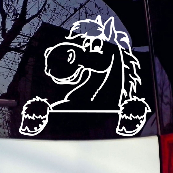 Cute Equestrian Family Vinyl Car Truck Window Sticker Decal Funny ...